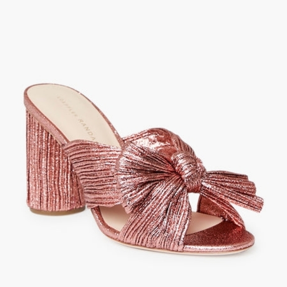 Loeffler Randall | Shoes | Loeffler Randall Metallic Rose Penny Knot ...